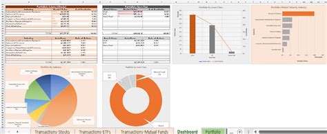 Investment Portfolio Analysis Excel Spreadsheet Stocks Etfs Mutual