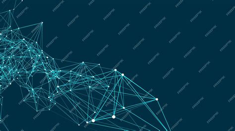 Premium Vector Abstract Connections Are In Space Background With