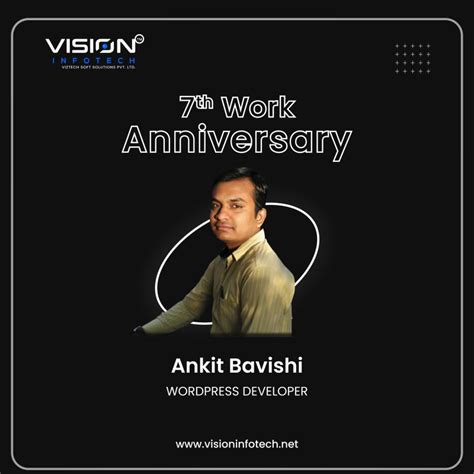 Vision Infotech Hr On Linkedin Workanniversary Teamvisioninfotech