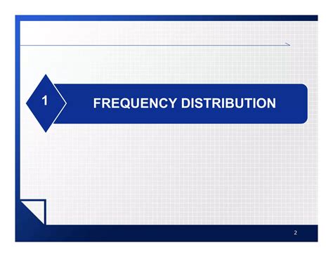 Frequency Distribution Pdf