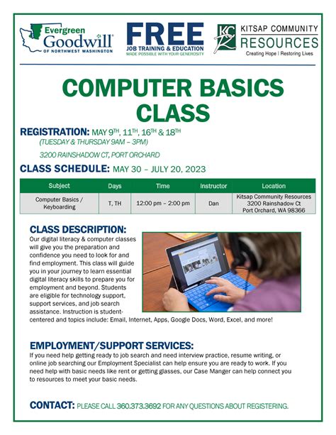 Computer Basics Class Registration Kcr