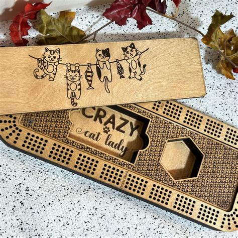 Personalized Rustic Cribbage Board Custom Cribbage Board For Ts