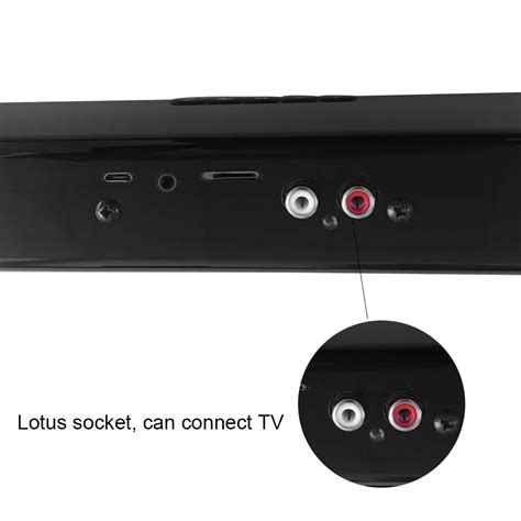 Портативная беспроводная звуковая панель 20 Вт Bluetooth совместимая колонка мощная