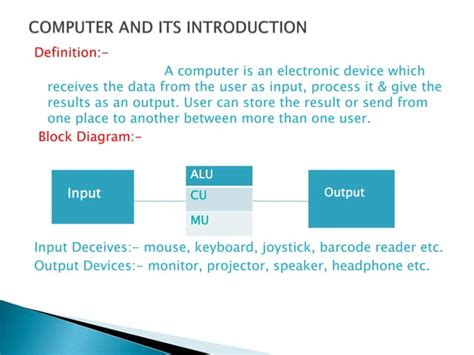 Basics Computer Fundamentals Unit Ipptx