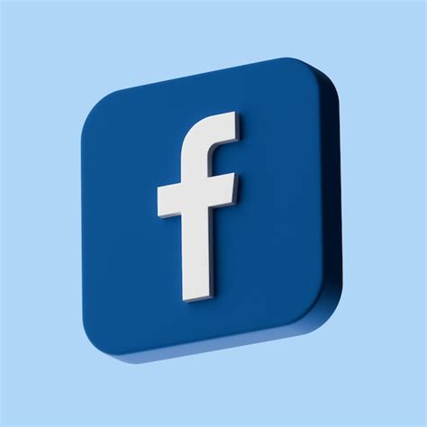 Premium Psd 3d Icon Facebook
