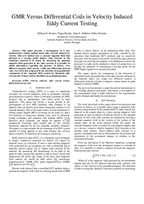 pdf gmr versus differential coils in velocity induced eddy current