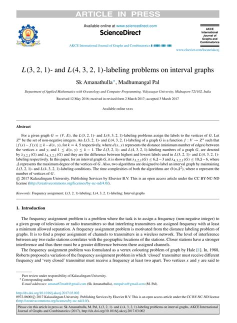 pdf l 3 2 1 and l 4 3 2 1 labeling problems on