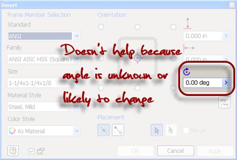 From The Trenches With Autodesk Inventor Using Reference Angles In Frame Generator