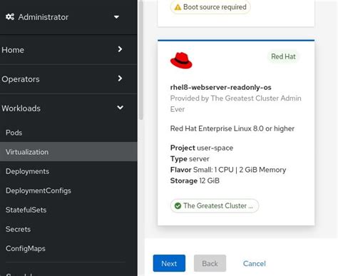 Creating A Two Disk RHEL8 VM With An Immutable OS Disk