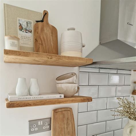 Rustic Floating Shelf 25mm Thickness The Crafty Couple
