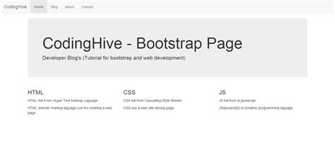 Bootstrap Webpage Tutorial CodingHive