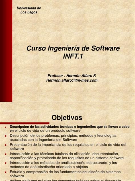 curso ingenieria de software parte i pdf proceso de desarrollo de