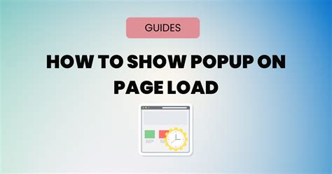 How To Show Popup On Page Load Code Plugins And Tools Poper