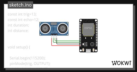 110nageshultrasonic Wokwi Esp32 Stm32 Arduino Simulator