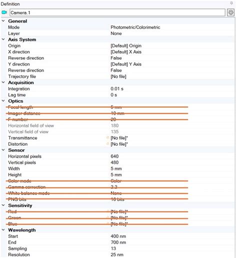getting started with speos camera sensor and running an example ansys