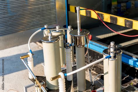 Execution Of Electrical Measuring Works On The Power Transformer Stock Photo Adobe Stock