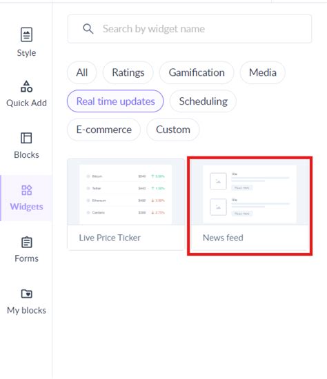 How To Add A News Feed Widget To Your Email Template
