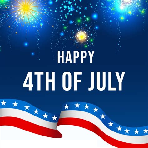 Happy 4th Of July Wish Template Postermywall