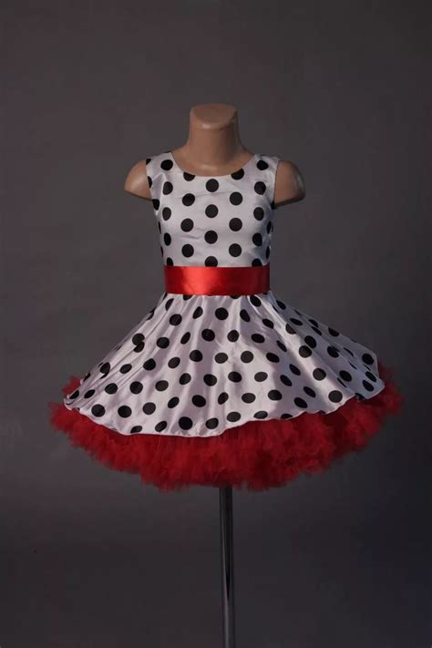 Детское Платье Красное В Белый Горошек —