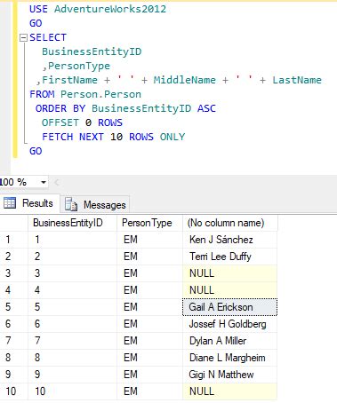 Sql How Should I Display First 10 Records At A Time In Sql Paging In