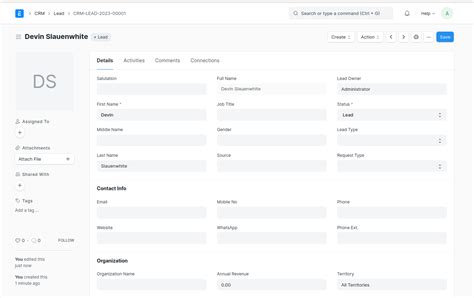 Cant Rename Lead · Issue 33806 · Frappeerpnext · Github