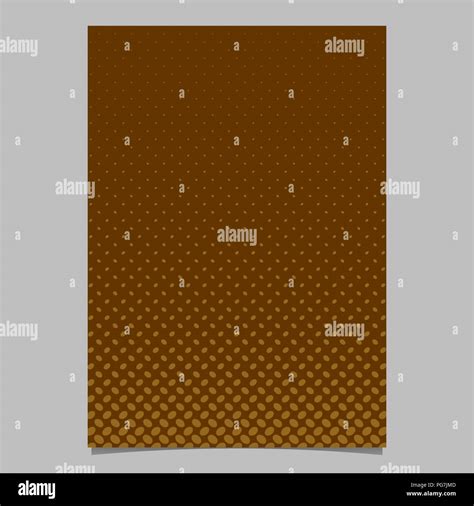 Abstract Halftone Ellipse Pattern Brochure Template Vector Poster Background Stock Vector