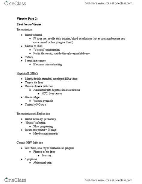 Biol 4376 Lecture Notes Fall 2019 Lecture 28 Hepatitis B