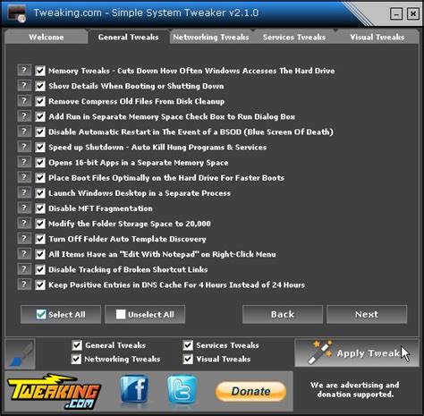 Tweaking Com Simple System Tweaker GratisSoftware Nl Downloads