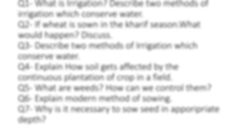 solution class 8 science assignment questions chapter crop production