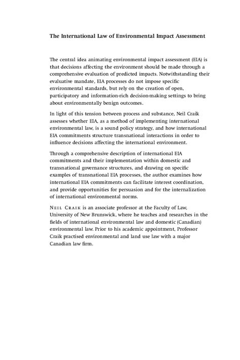 Download Free The International Law Of Environmental Impact Assessment
