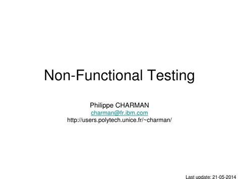 ppt non functional testing powerpoint presentation free download