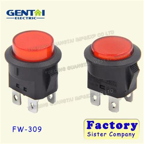 Double Pole 220 Volt On Off 2 Position Illuminated Push Button Switch Push Button Switch And
