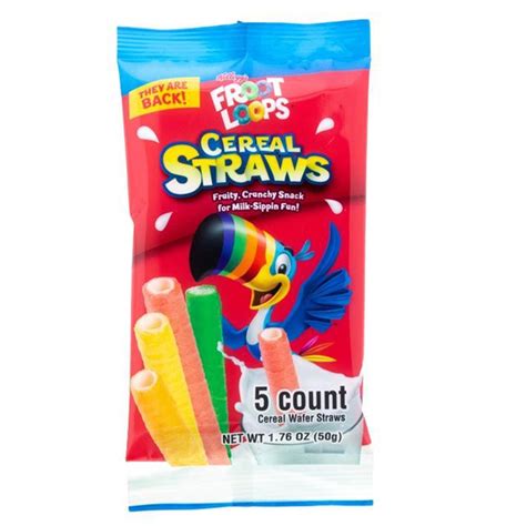Cereal Straws Kelloggs Froot Loops Economy Candy