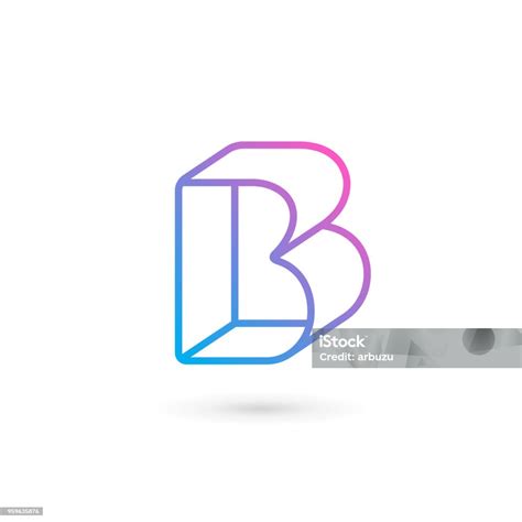 편지 B 아이콘 알파벳 B에 대한 스톡 벡터 아트 및 기타 이미지 알파벳 B 3차원 형태 알파벳 Istock