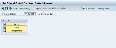 CKMARCHRUN SAP Tcode Archive Period Records
