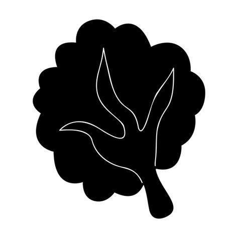 A Tree In Black And White Colors Clip Art For Your Projects Vector Art At Vecteezy