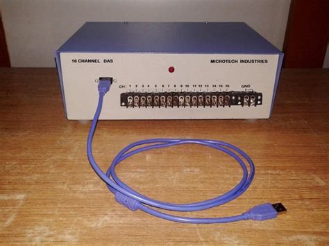 Sixteen Channel Data Acquisition System Control System Microtek Industries