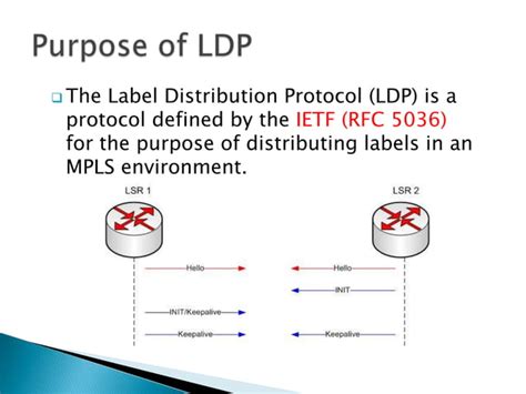Label Distribution Protocol Pptx Label Distribution Protocol Pptx