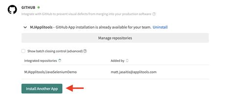 Applitools Github Integration Applitools Tutorials