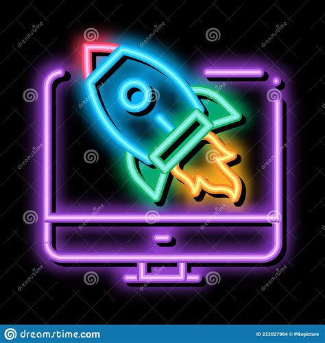 Rocket Computer Control Doodle Icon Hand Drawn Illustration 217832870