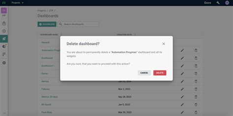 Dashboards Documentation