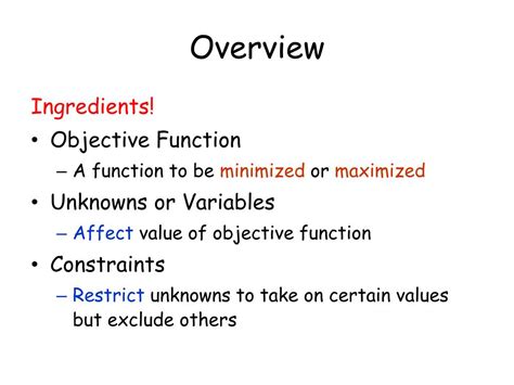 Ppt Introduction To Network Mathematics 1 Optimization Techniques Powerpoint Presentation
