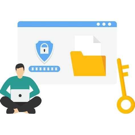 Premium Vector Document And Data Security Concept Characters Use