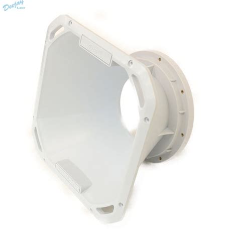 Deejay Led Tbhdif8white 8 In Speaker Despacito Midrange Diffuser Horn W Exponential Flare In White