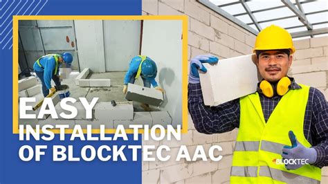 How to Install AAC Blocks? by Blocktec AAC Wall System - YouTube