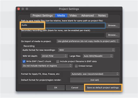 how to have organized project files in reaper