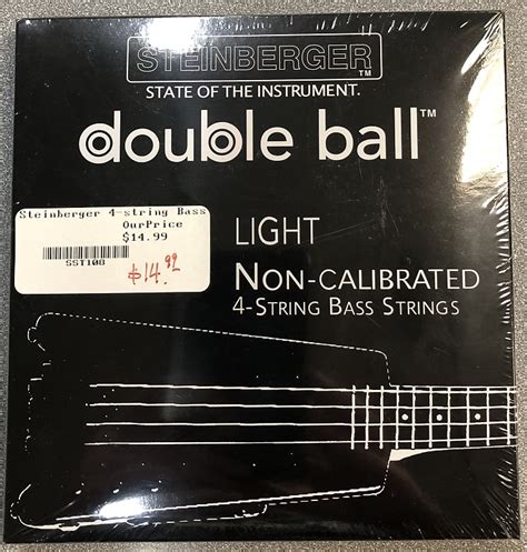 Steinberger Double Ball Light Non Calibrated 4 String Bass Reverb