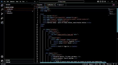 Neha Bairammagari On Linkedin Bharatintern Html Css