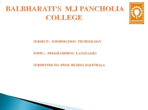 Programming Languages PPTX Programming Languages Computing