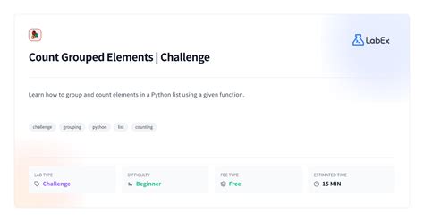 Count Grouped Elements Challenge Labex